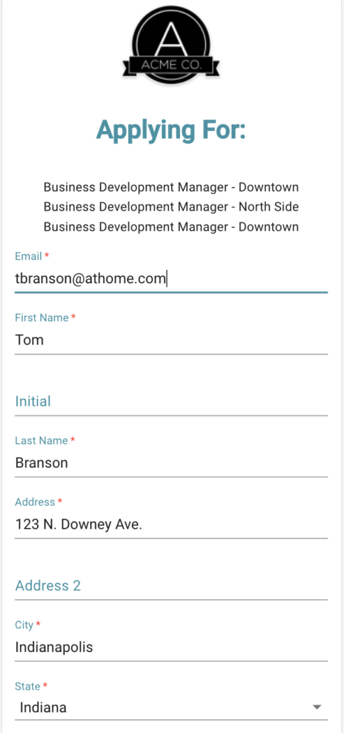 Mobile - Online Employment Applicatin - Apply for Multiple Jobs - ExactHire